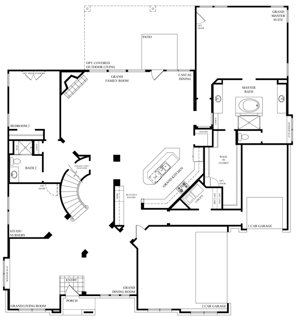 New Home Floor Plans - Grand Verona - 163